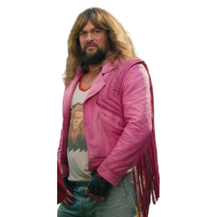 A Minecraft Movie 2025 Jason Momoa Pink Jacket