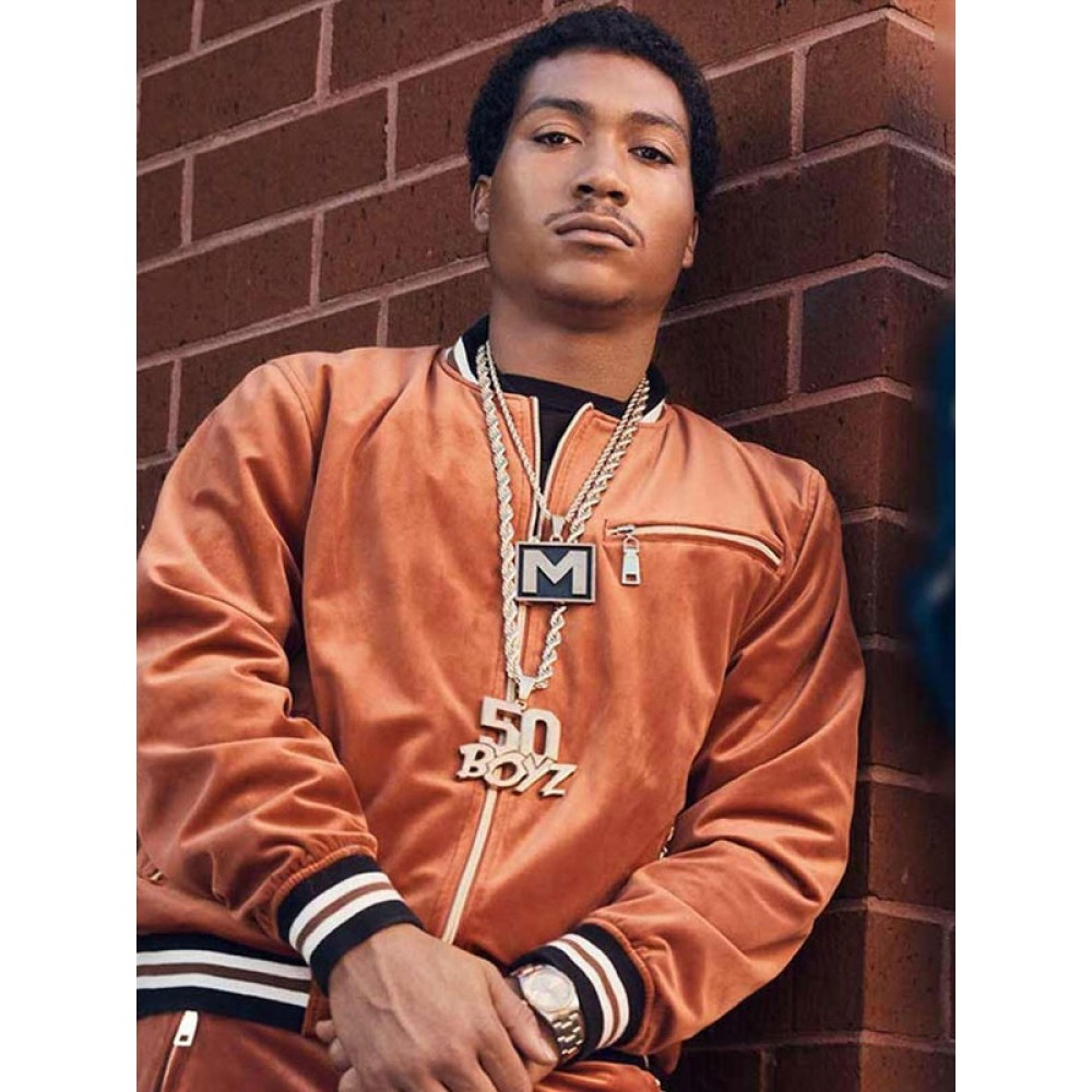 BMF Lil Meech Velvet Track Jacket