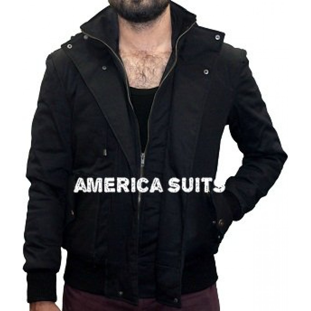 Black Cotton Jacket For Men | FREE SHIPPING