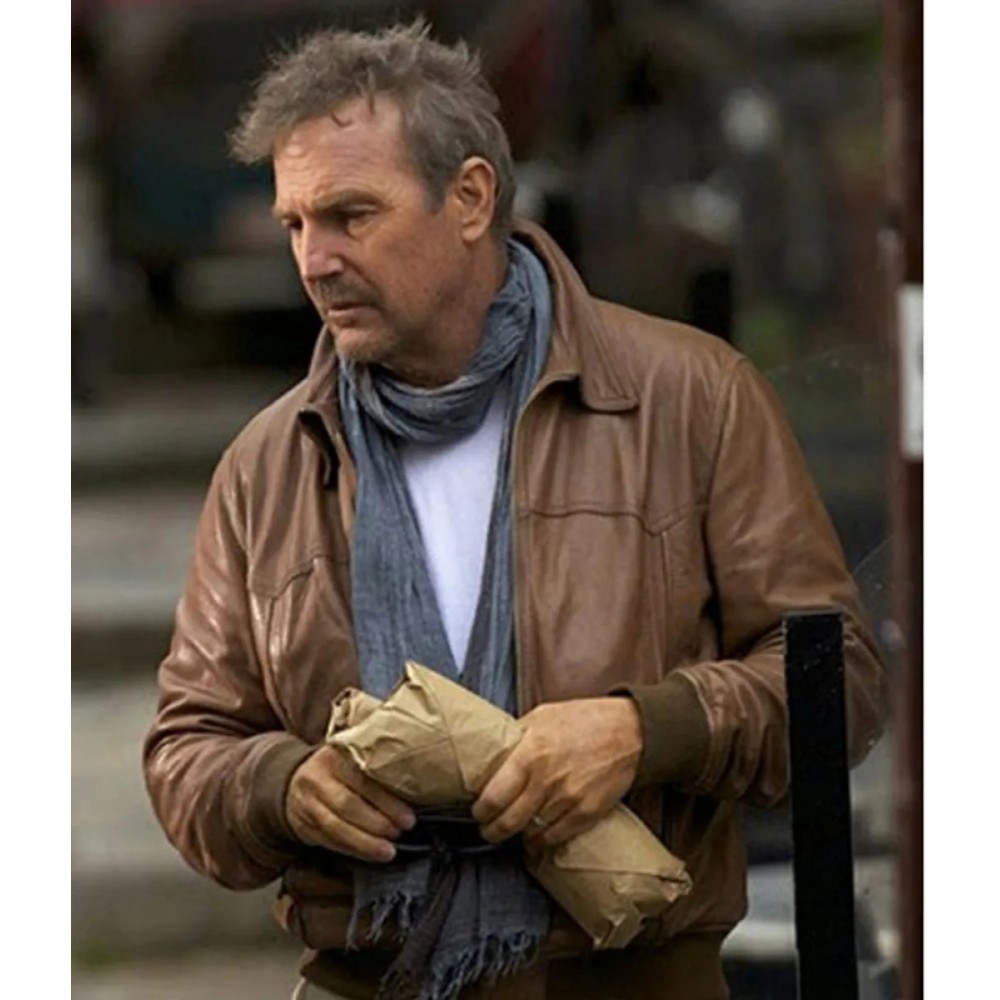 Kevin Costner 3 Days To Kill Leather Jacket | AmericaSuits