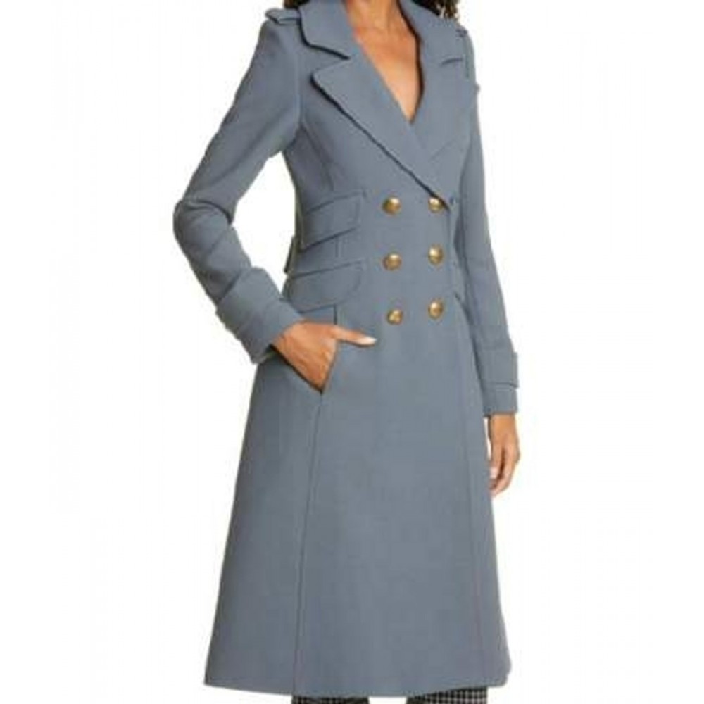 Bull S06 Geneva Carr Grey Double Breasted Coat