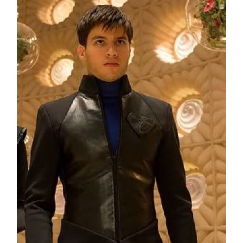 Cameron Cuffe Krypton Save Superman Leather Coat