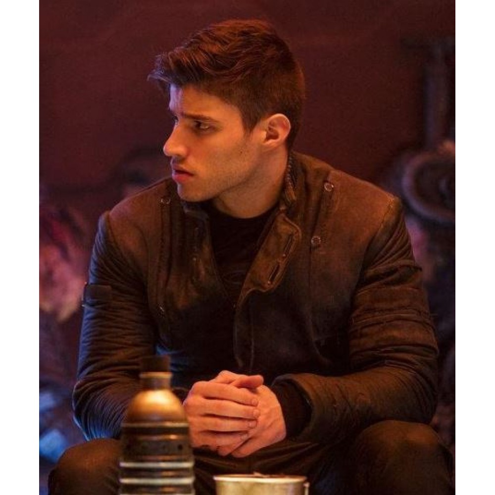 Cameron Cuffe Krypton Save Superman Leather Jacket
