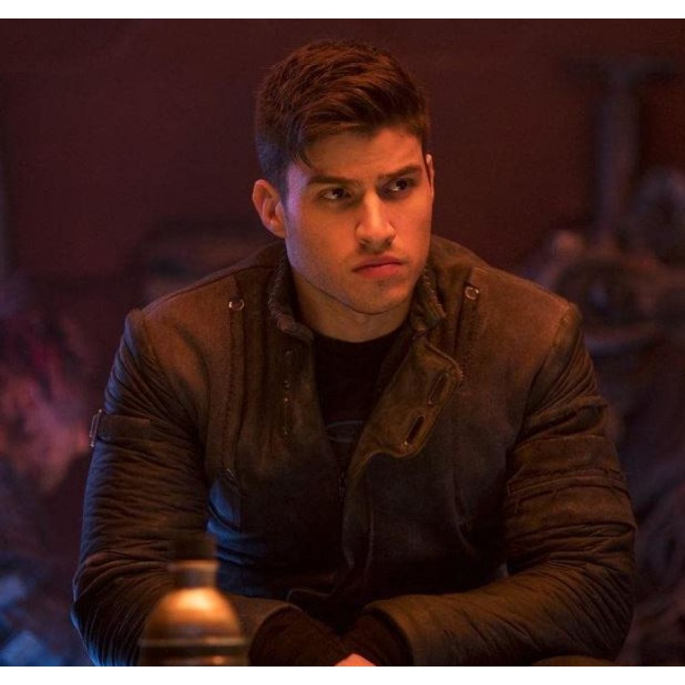 Cameron Cuffe Krypton Save Superman Leather Jacket