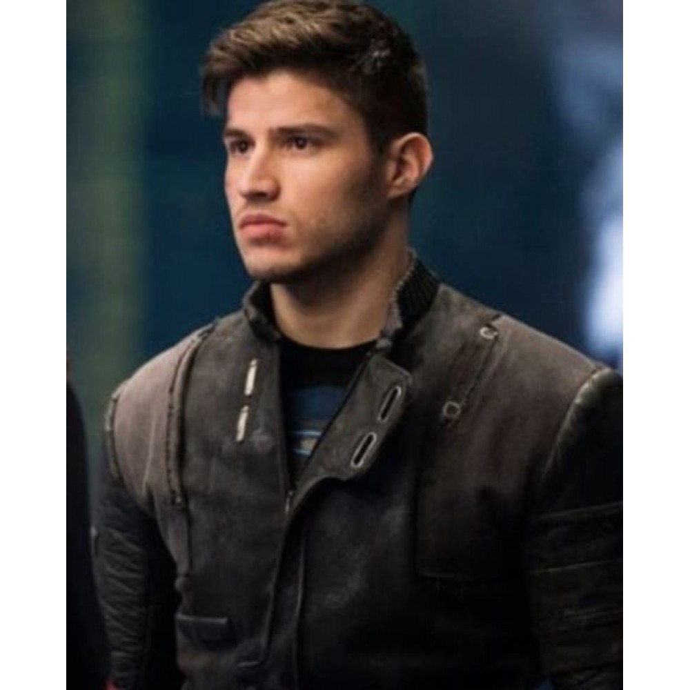 Cameron Cuffe Krypton Save Superman Leather Jacket