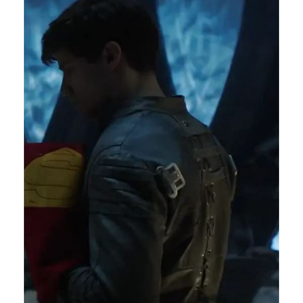 Cameron Cuffe Krypton Save Superman Seg El Leather Jacket
