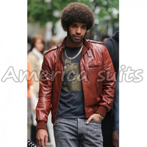 Drake Rapper Leather Jacket American Apparel