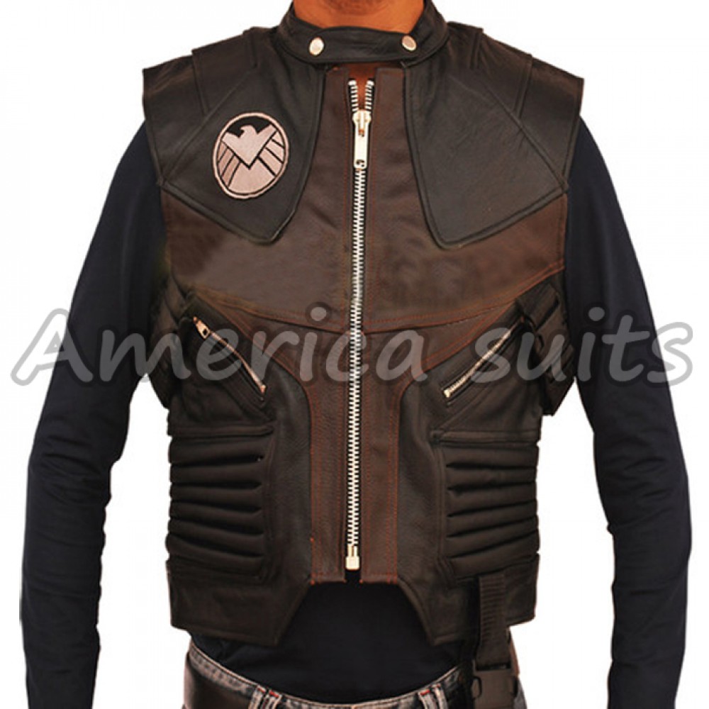 Hawkeye The Avengers Leather Vest
