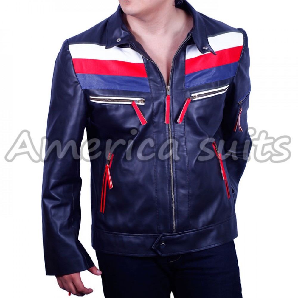 Casual Rider Leather Jacket For Men| America suits
