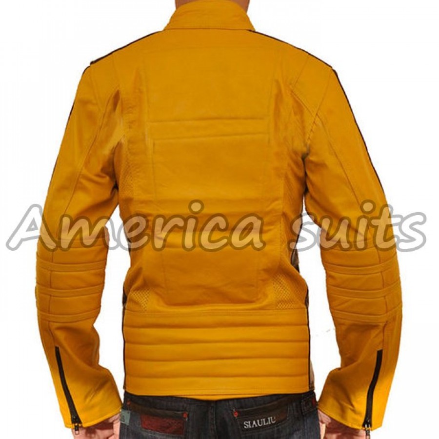 Uma Therman Kill Bill Biker Leather Jacket | 30% OFF