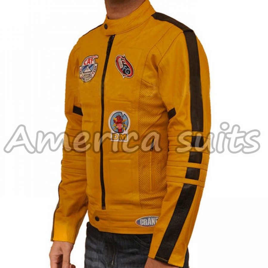 Uma Therman Kill Bill Biker Leather Jacket | 30% OFF