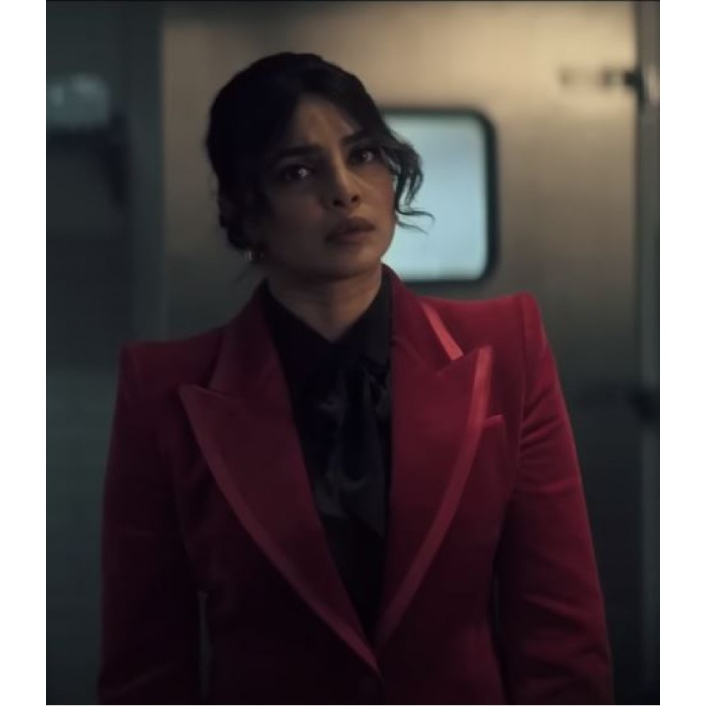 Citadel S01 Nadia Sinh Red Blazer | AmericaSuits