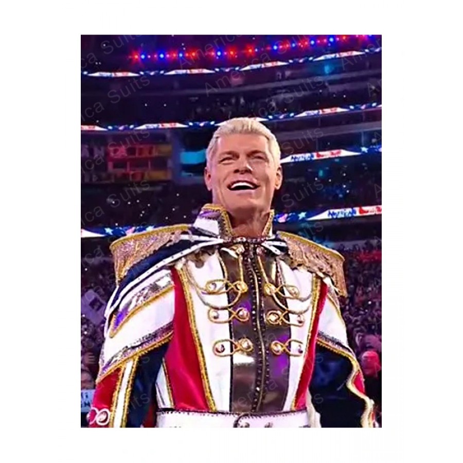 Cody Rhodes White Military Coat | Cody Rhodes Jacket