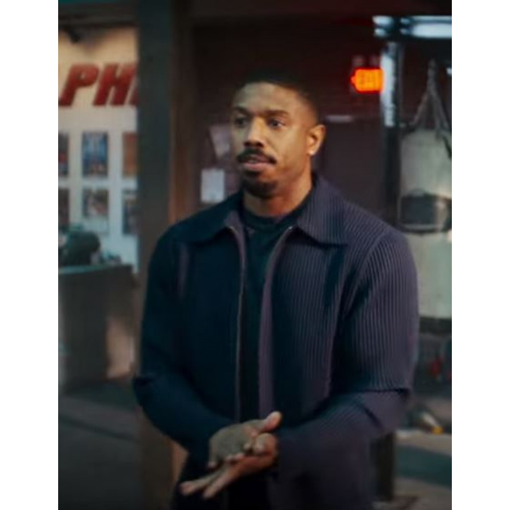 Creed 3 Adonis Creed Blue Jacket | AmericaSuits