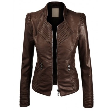 Brown bomber jacket for women | America Suits