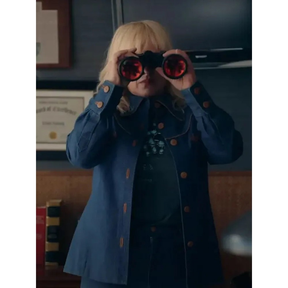 High Desert S01 Patricia Arquette Blue Jacket | AmericaSuits