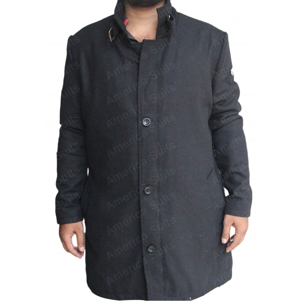 Idris Elba Extraction 2 Black Coat | AmericaSuits