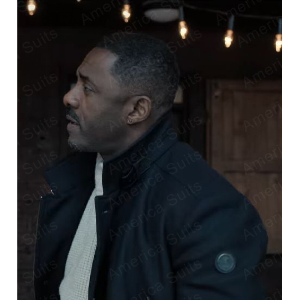 Idris Elba Extraction 2 Black Coat | AmericaSuits
