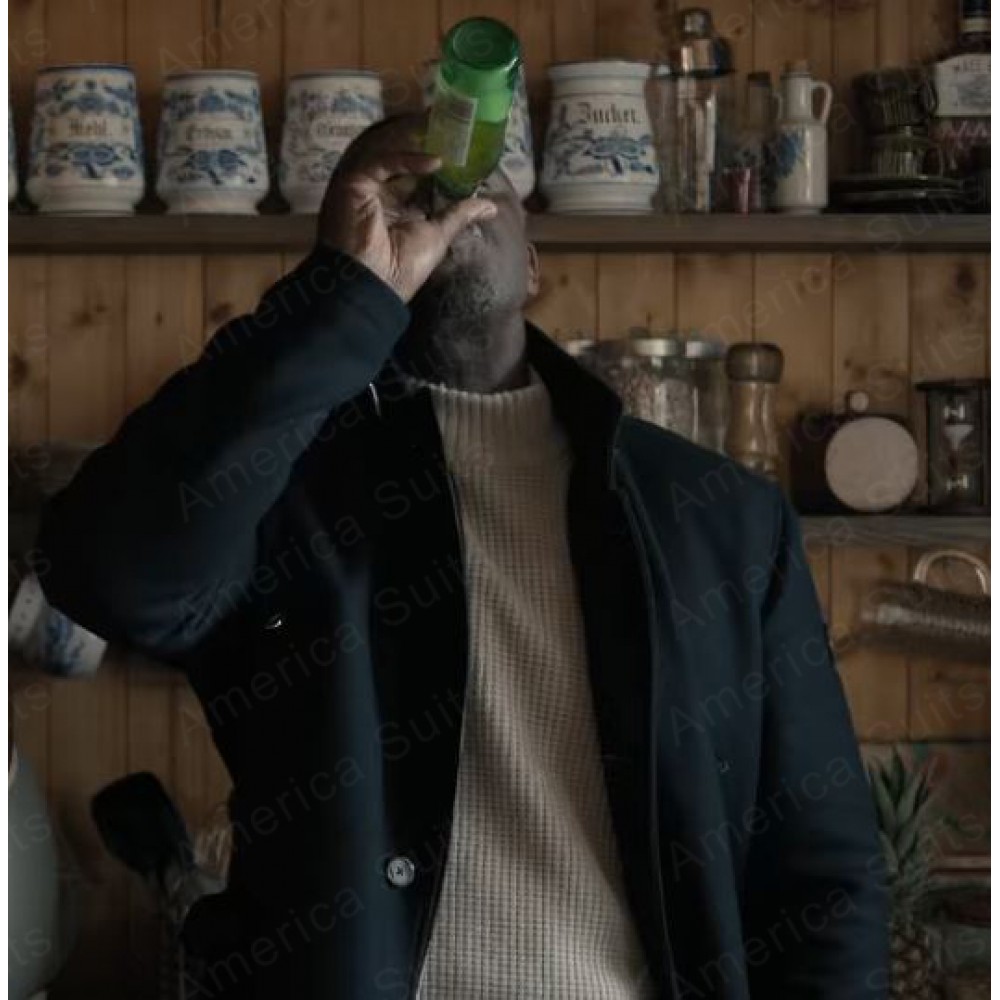 Idris Elba Extraction 2 Black Coat | AmericaSuits