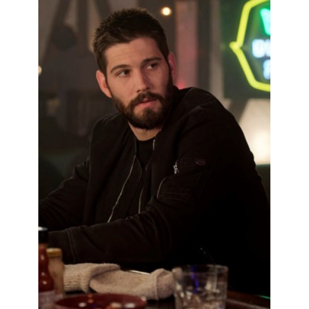 In The Dark Casey Deidrick Bomber Jacket | AmericaSuits