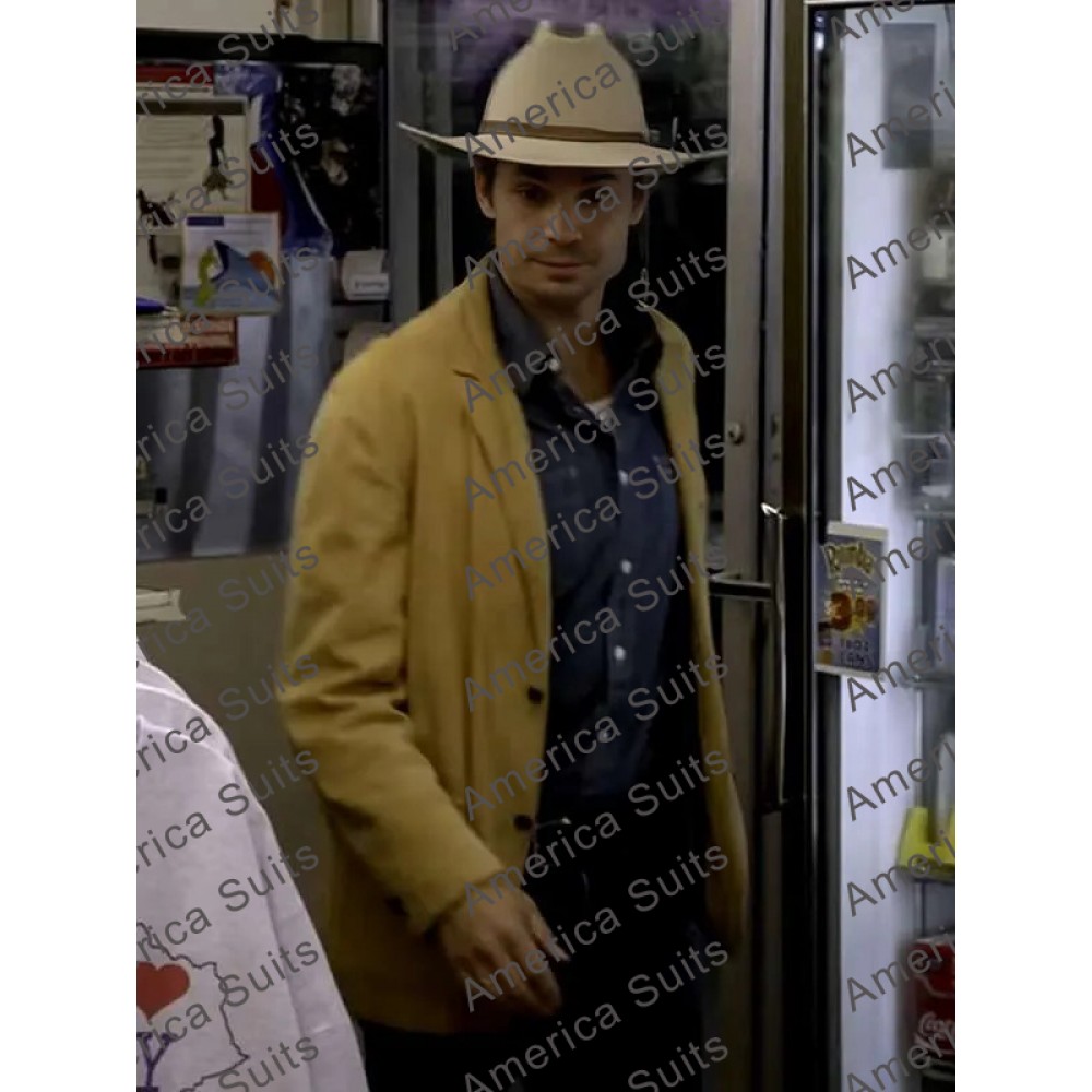 Justified Raylan Givens Tan Leather Jacket | AmericaSuits