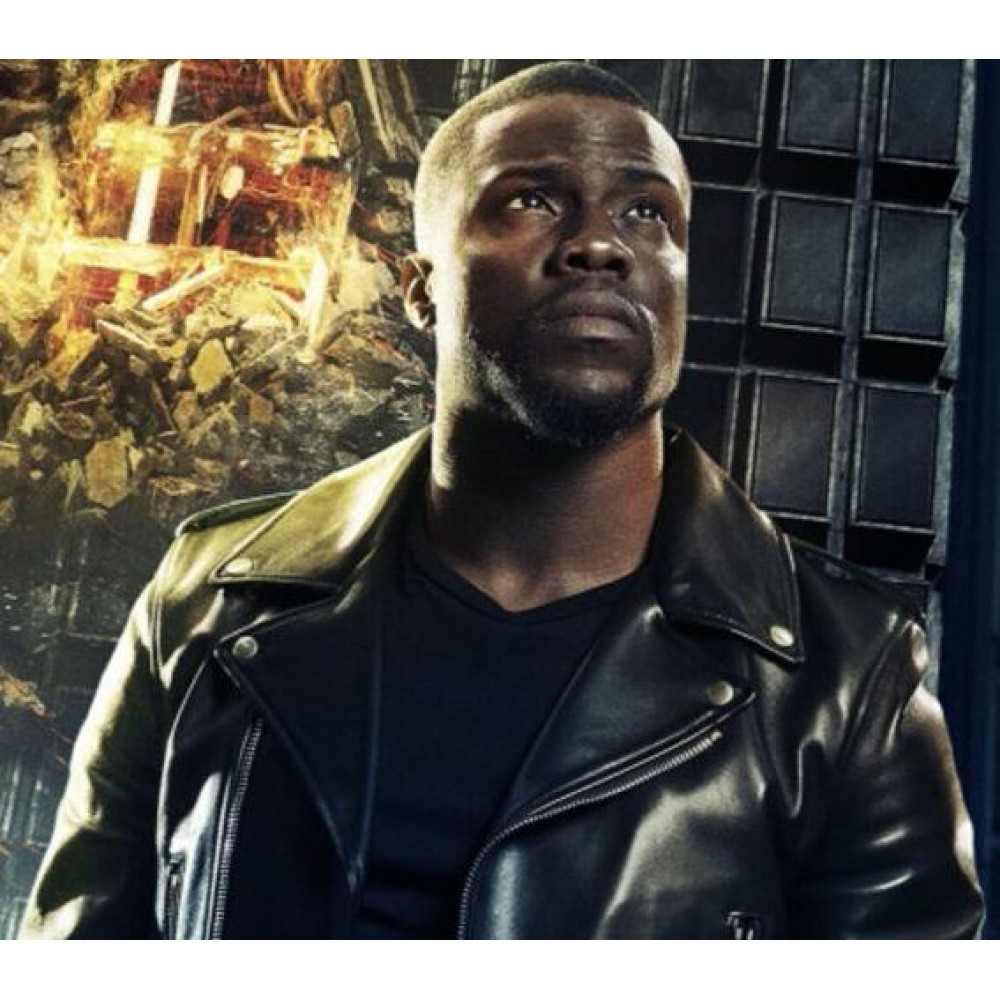 Kevin Hart Black Leather Jacket