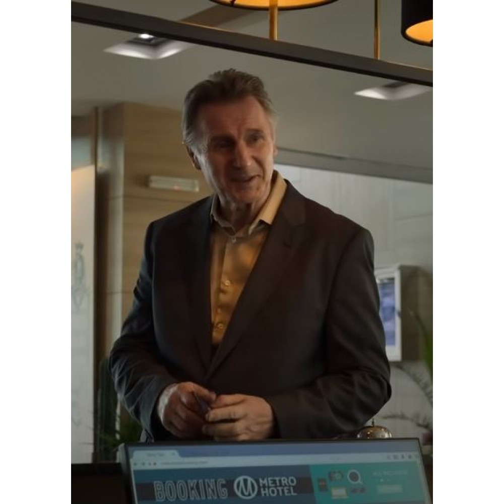 Memory Liam Neeson Cotton Coat