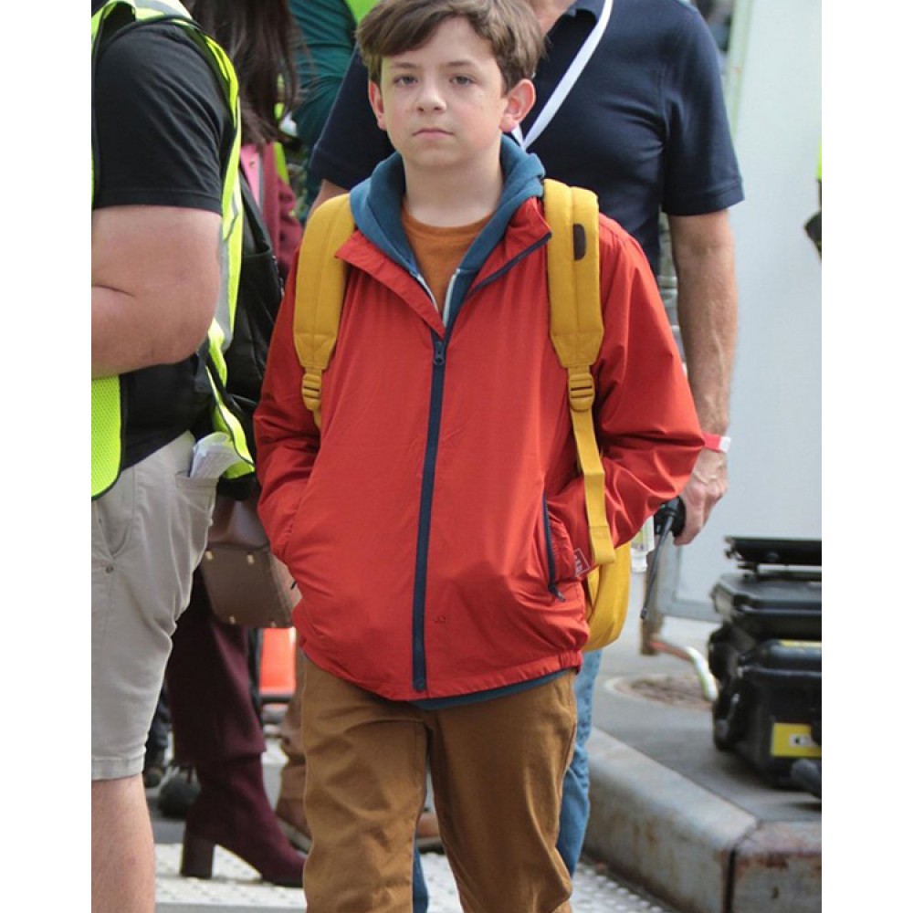 Lyle Lyle Crocodile Winslow Fegley Orange Jacket