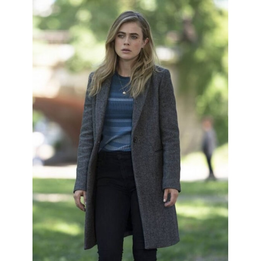 Manifest S04 Michaela Stone Grey Coat