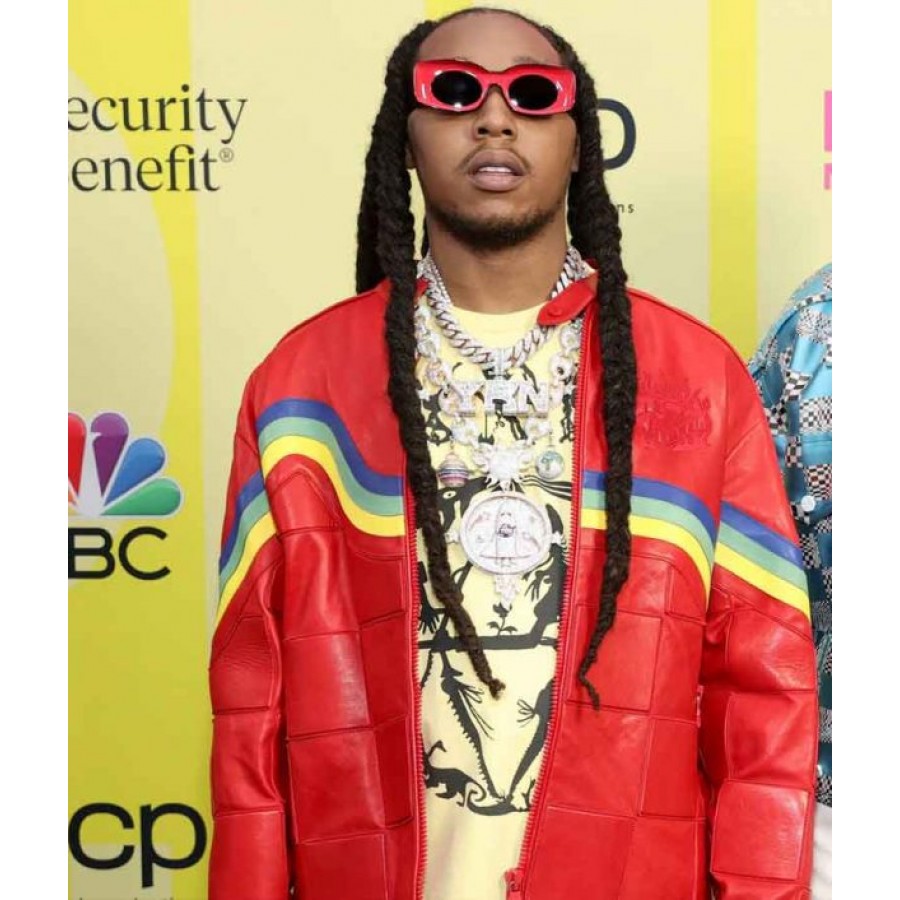 Migos Culture III Red Leather Jacket | America Suits
