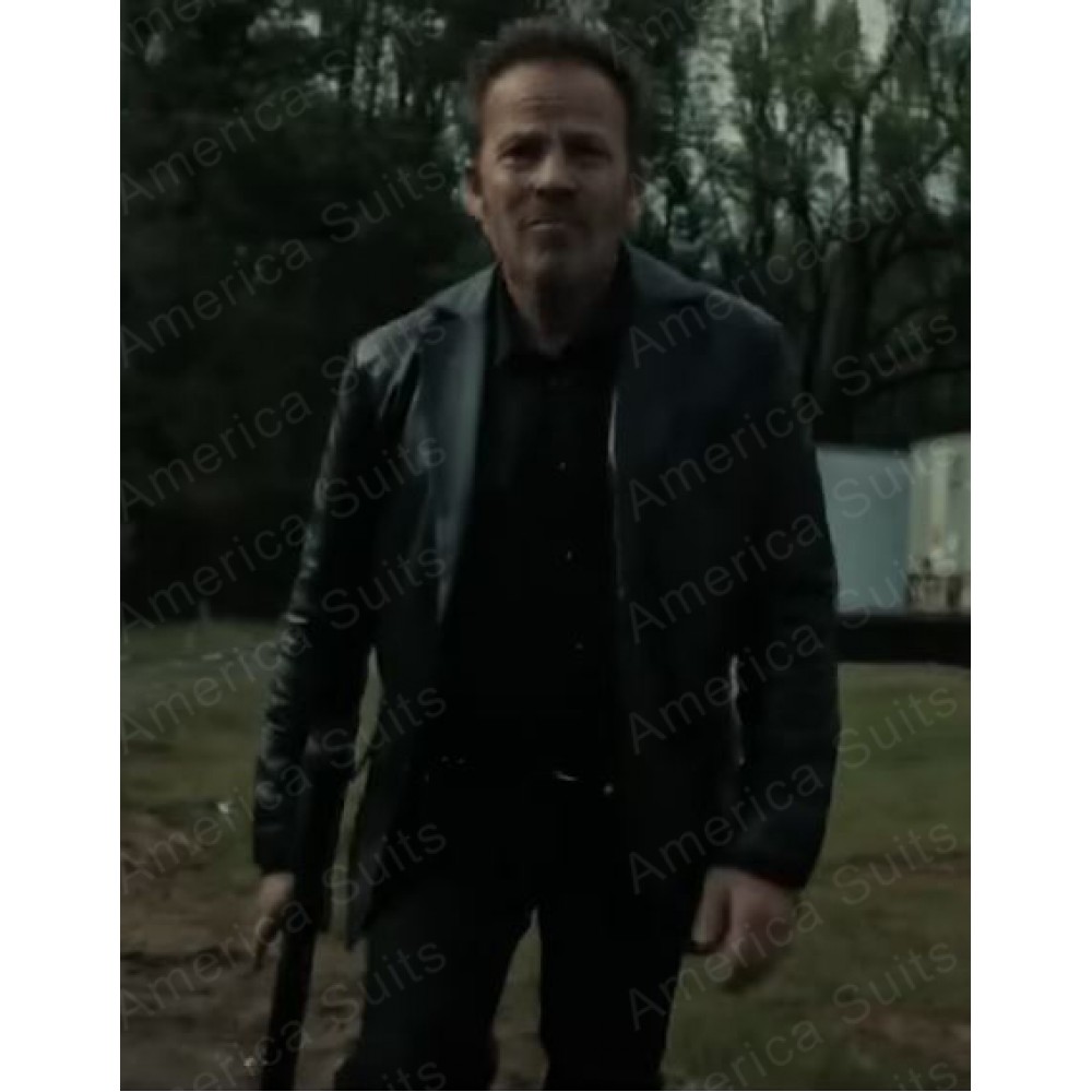 Mob Land 2023 Clayton Minor Black Jacket | AmericaSuits