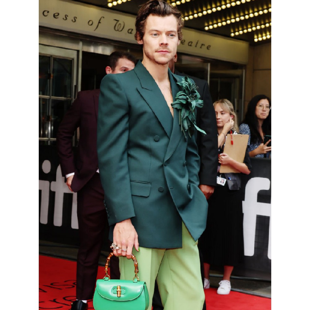 My Policeman Premiere Harry Styles Green Suit