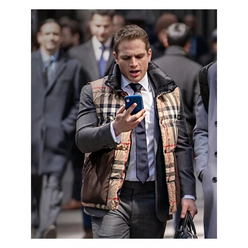 Power Book II Ghost S03 Brayden Weston Plaid Vest | AmericaSuits