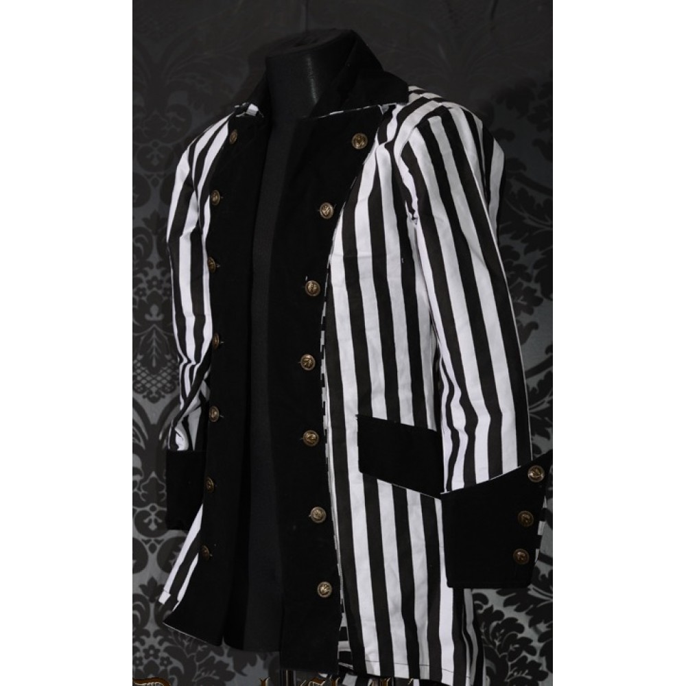 Steampunk Striped Pirate Jacket | AmericaSuits