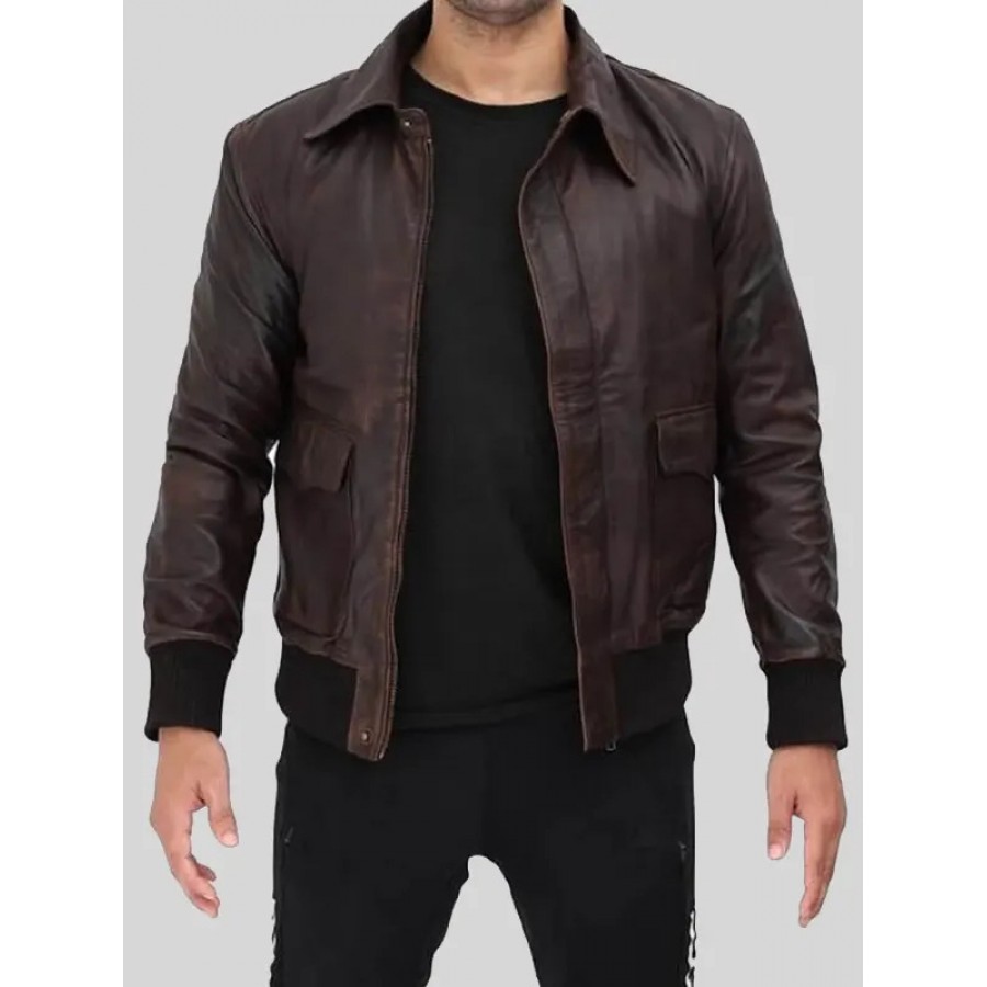 Stranger Things Billy Hargrove Distressed Leather Jacket