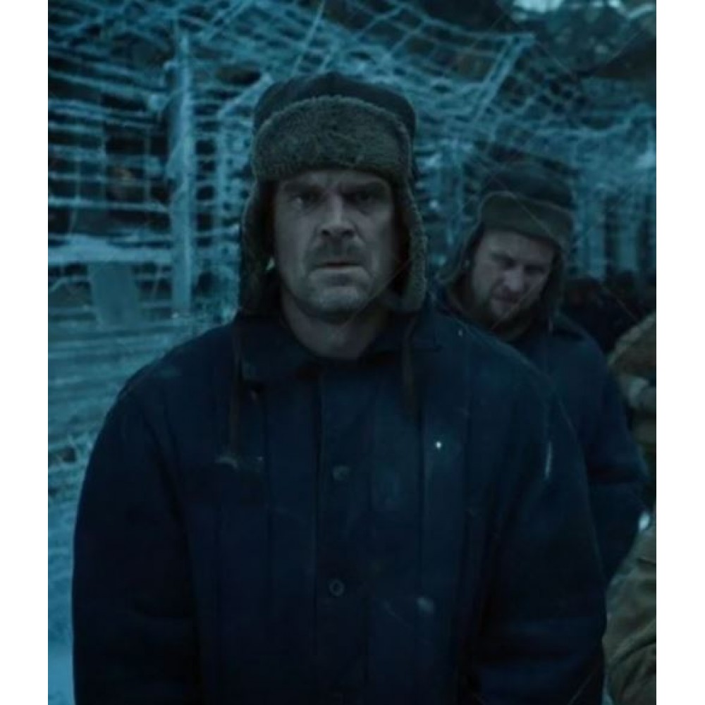 Stranger Things S04 Jim Hopper Black Jacket