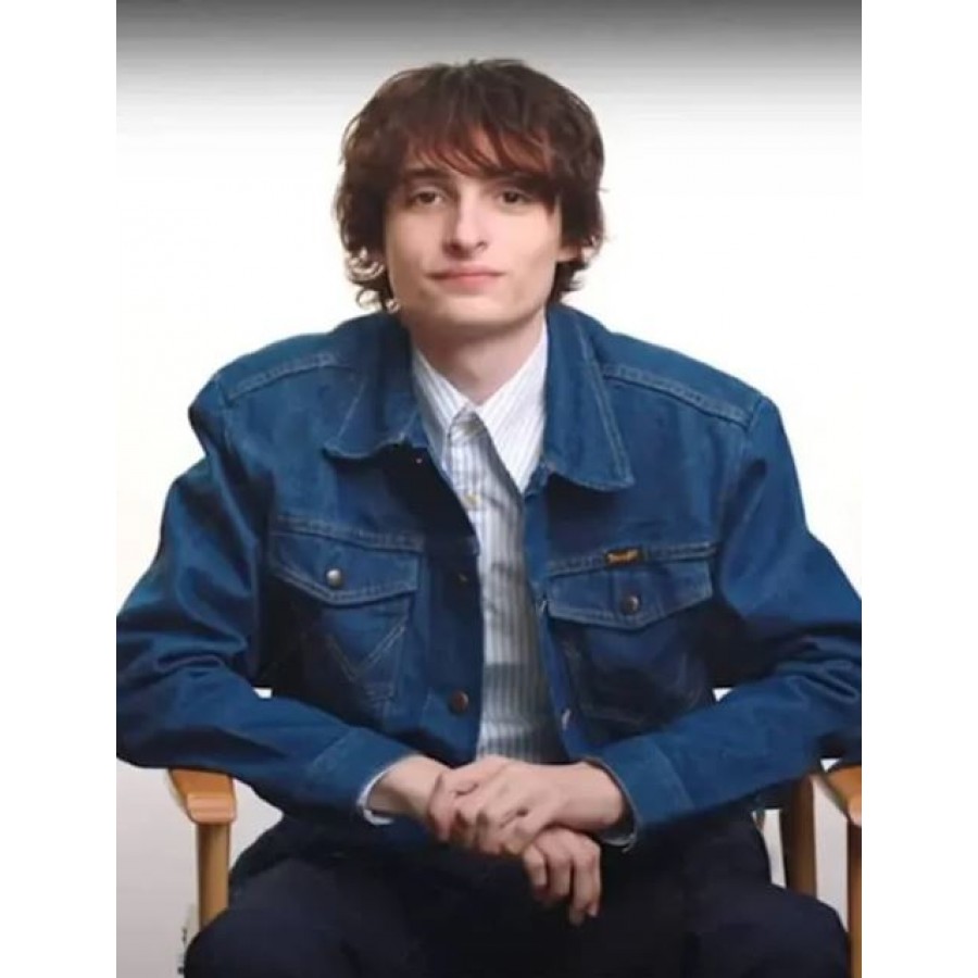 Stranger Things S04 Mike Wheeler Blue Denim Jacket