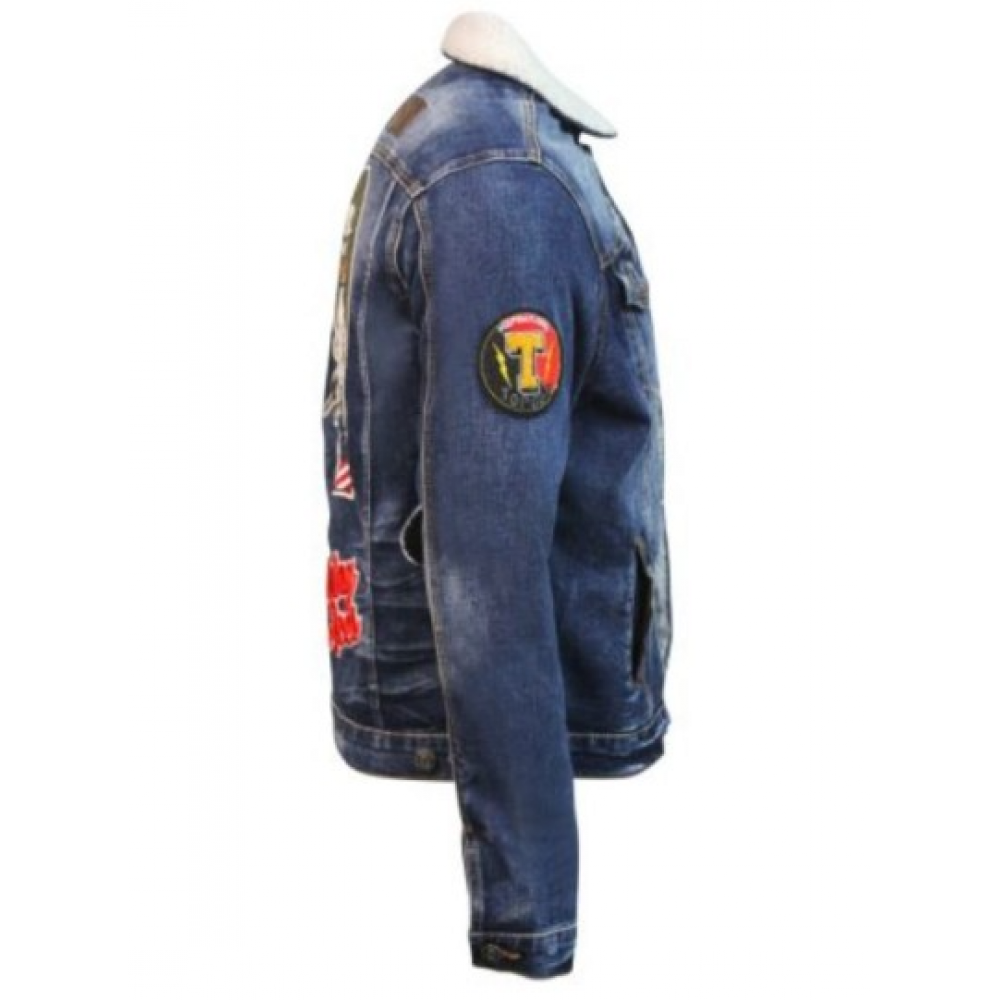 TOP GUN Tom Cat Lined Denim Jacket | 35% OFF