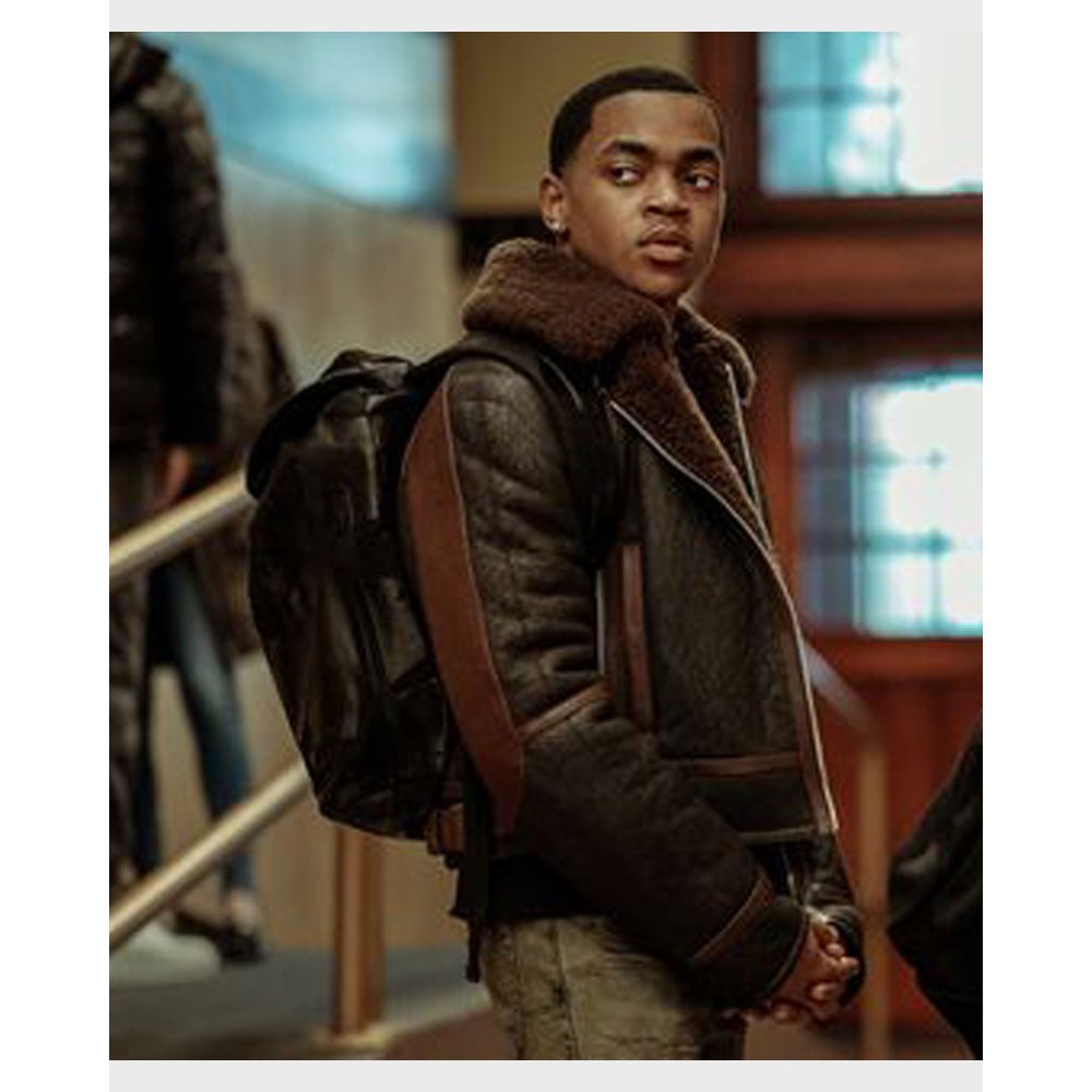 Tariq St Patrick Brown Shearling Jacket