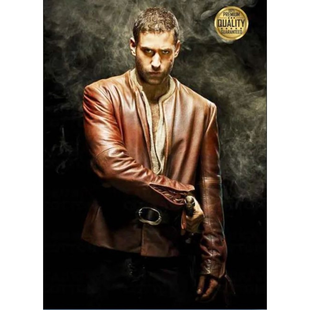 The Invisible Man Adrian Griffin Brown Real Leather Jacket