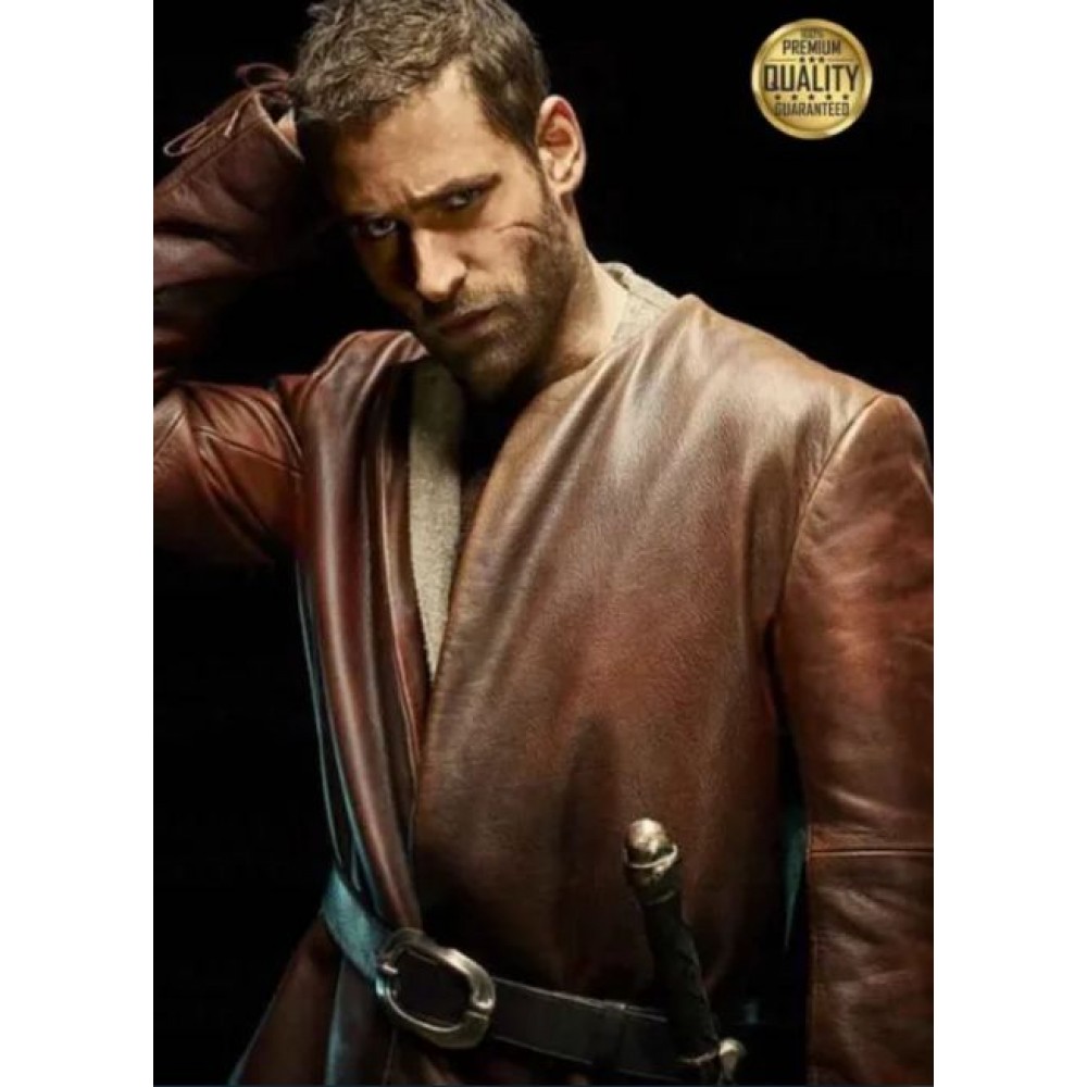 The Invisible Man Adrian Griffin Brown Real Leather Jacket