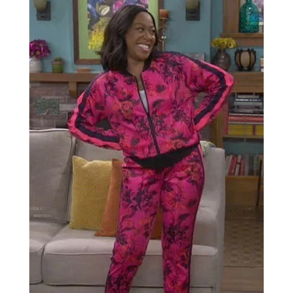The Neighborhood S05 Tichina Arnold Floral Tracksuit