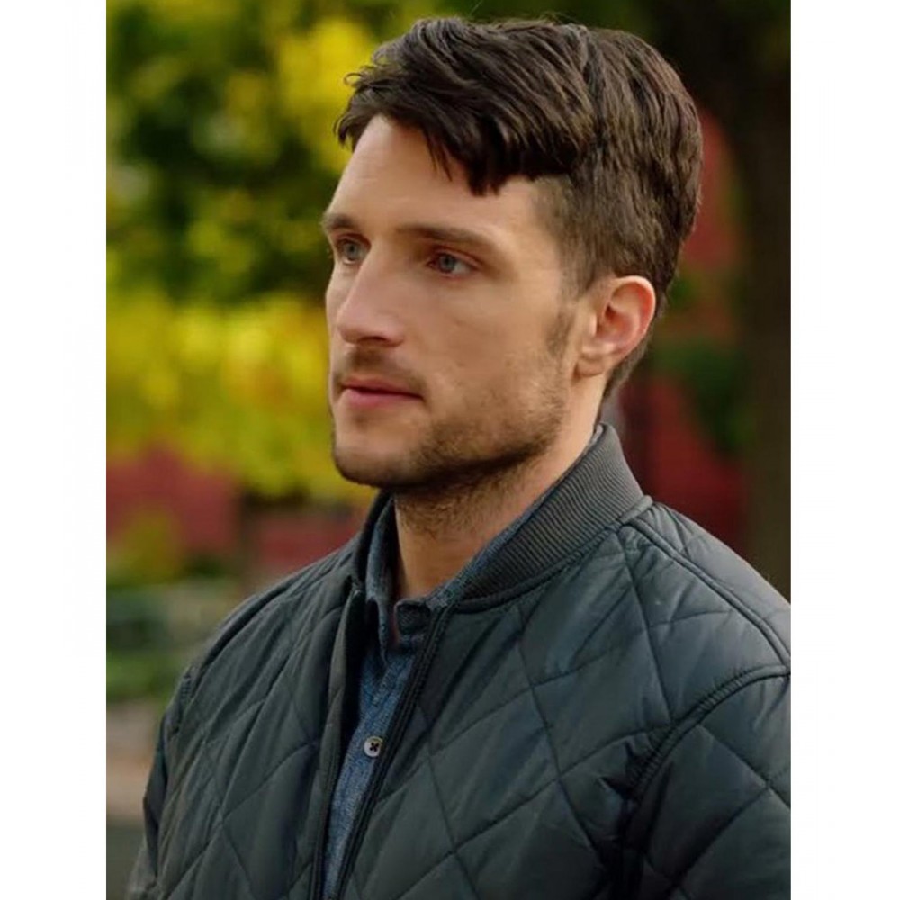 The Princess and the Bodyguard Ryan Bruce Navy Blue Bomber Jacket