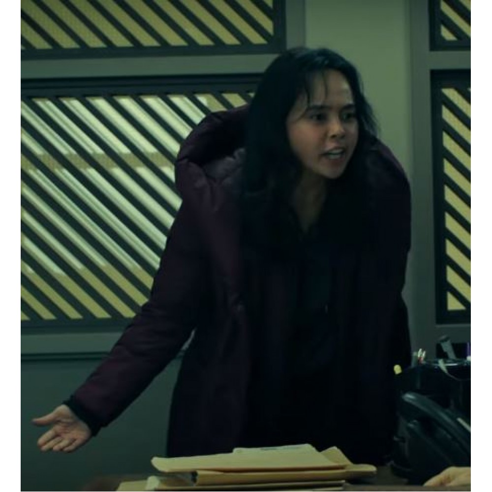 The Protector 2022 Chelsea Clark Maroon Jacket