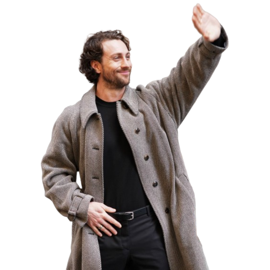 Aaron Taylor Johnson Trench Coat