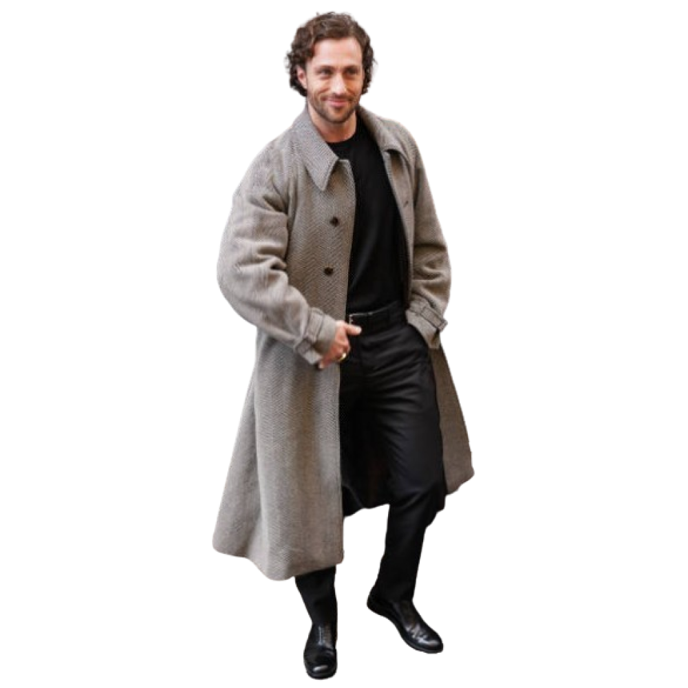 Aaron Taylor Johnson Trench Coat