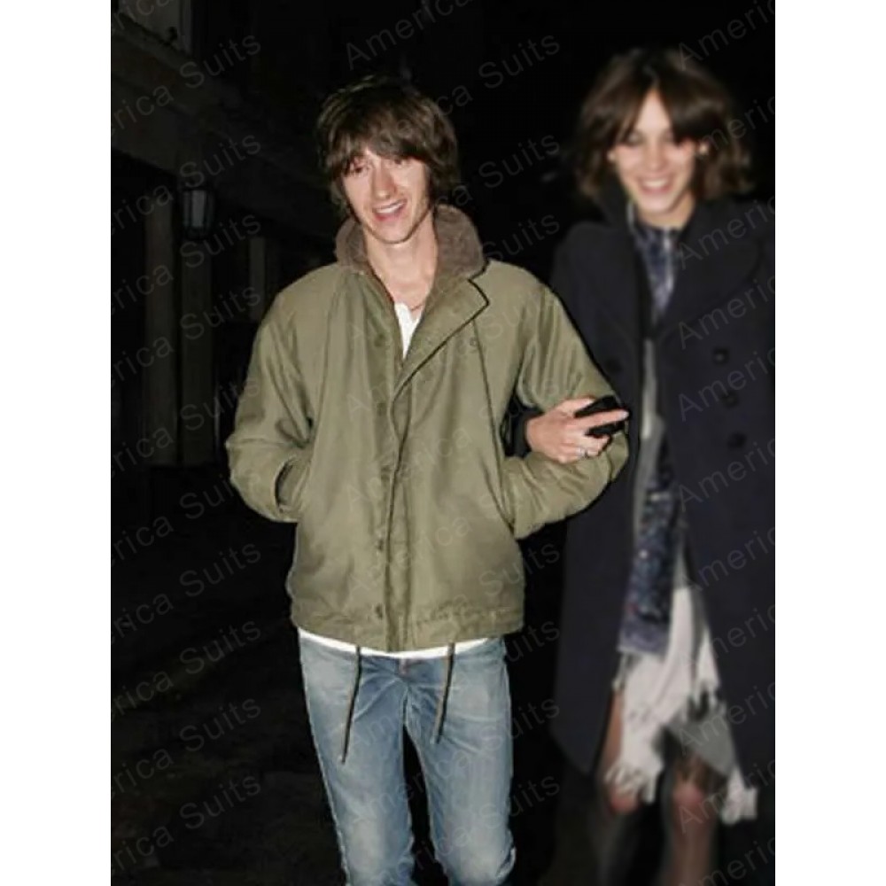 Alex Turner Green Shearling Jacket | America Suits