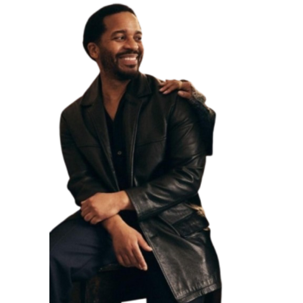 Andre Holland The Dutchman Clay Leather Blazer
