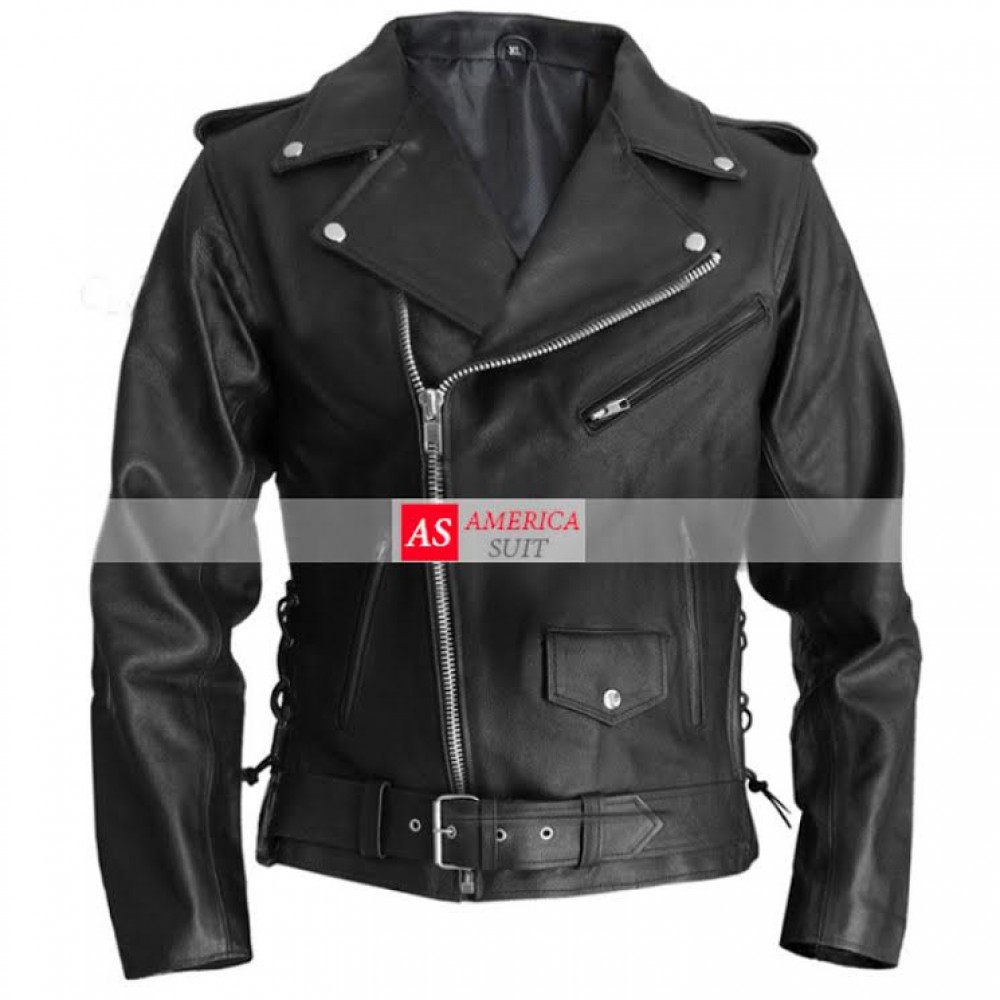 Arnold Schwarzenegger Terminator Leather Jacket |americasuits.com