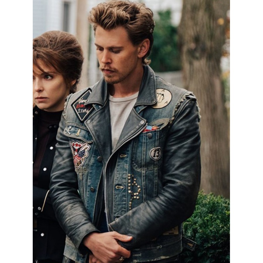 Austin Butler The Bikeriders 2023 Vest | America Suits Austin Butler The Bikeriders 2023 Vest | America Suits